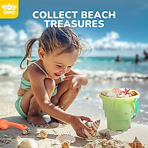 TOY Life Beach Toys for Toddler 1-3 Sand Toys for Kids Beach Toys for Kids Ages 4-8 Sandbox Toys Dump Truck Toy Beach Toys for Kids Ages 8-12 Sand Bucket and Shovel for Kids Sandbox Toys