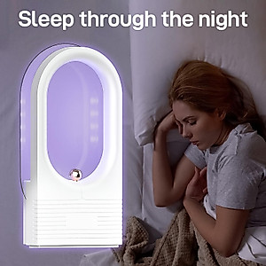 Flying Insect Trap, Insect Catcher, Indoor Fly Trap，Plug-in Bug Light Trap for Fruit Flies, Gnats and Houseflies (1 Device+5 Refills)