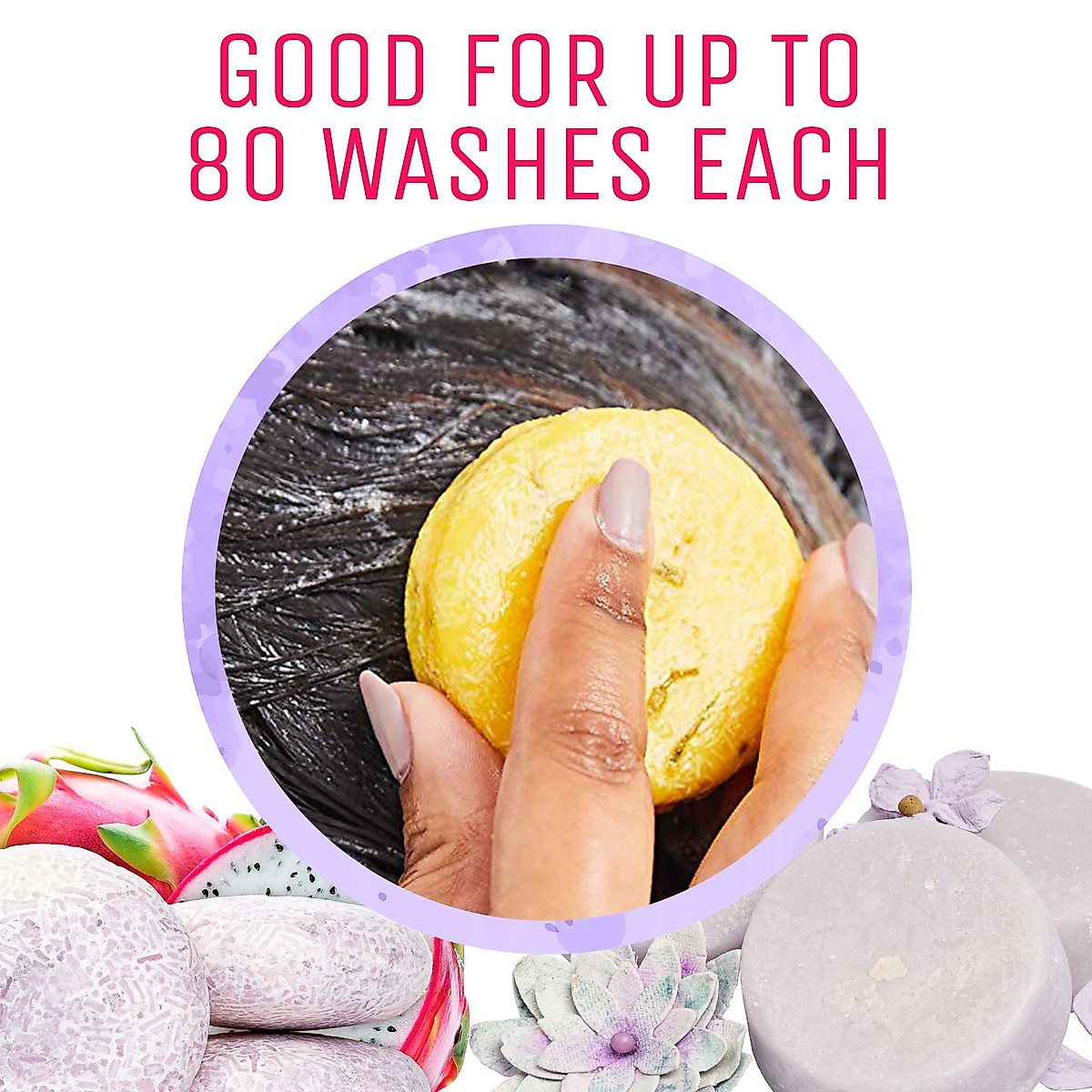 Sweet & Sassy 3 Conditioner Bars. Made in the USA. All Natural, Organic, SLS Free, Plastic Free, Safe for Color Treated Hair - So Sumptuous.