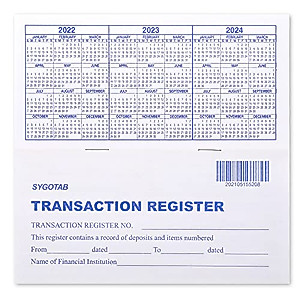 12 PCS Check registers for Personal Checkbook, Upgrade Checkbook Register and transactions Ledgers.