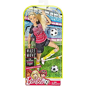 Barbie Made to Move Posable Soccer Player Doll