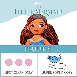 Franco The Little Mermaid Super Soft Plush Cuddle Pillow Buddy, (Official Licensed Product), Ariel