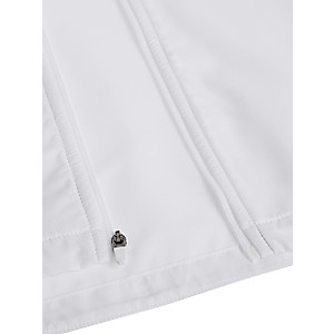 adidas Women's Marathon 3-Stripes Jacket, White, Small