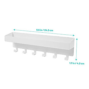 CLISPEED Medals Hanging Rack Wall Mounted Coat Rack Wall Mounted Shelves 3pcs Medal Hanger The Medal Wall-Mounted White Iron Wall Mount Shelf Towel Holder Stand