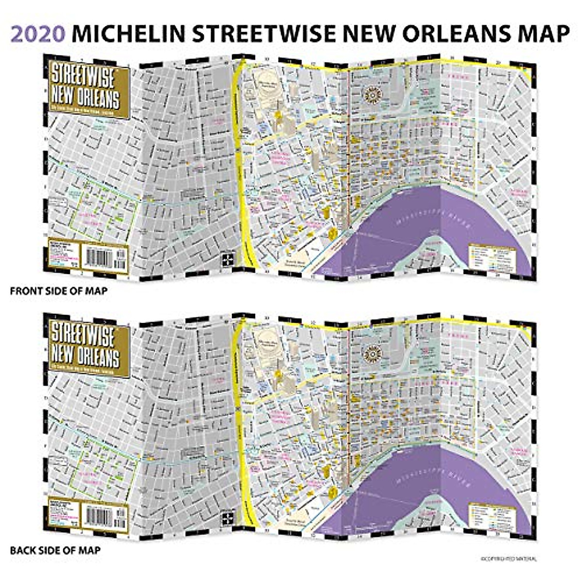 Streetwise New Orleans Map - Laminated City Center Street Map of New Orleans, Louisiana (Michelin Streetwise Maps)