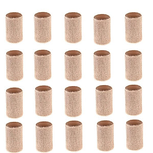 RUMOD Cuttable Toe Tubes Sleeves Made of Elastic Fabric Lined with Silicone Gel Toe Sleeve Protectors Relief Toe Pressure Pain Corn & Calluses & Blisters Remover for Men & Women (M, 1.2" x 0.8")