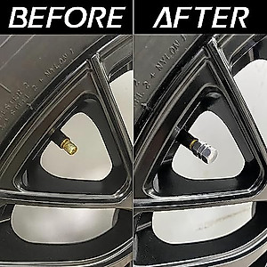 Car Tire tire Valve Cap Valve stem Cover, 12PCS Valve stem Cap,for Automobiles, SUV, Motorcycles, Bicycles, and Trucks, Universal tire Valve stem Cap (Silvery)