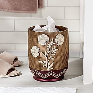 Popular Bath 961690 Ombre Rose, Waste Basket, Burgundy