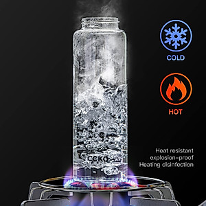 Glass Olive Oil Dispenser Bottle Shatterproof and Leakproof with Stainless Steel Spouts High Temperature Resistant 17oz Cooking Oil and Vinegar Cruet Dispenser