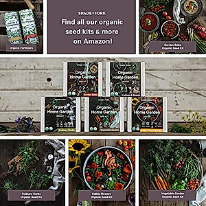 Organic Indoor Lettuce & Greens Garden Starter Kit - Certified USDA Organic Non GMO - Includes Spinach, Kale, Red Romaine, Loose Leaf Lettuce Seeds for Planting, Potting Soil, Peat Pots