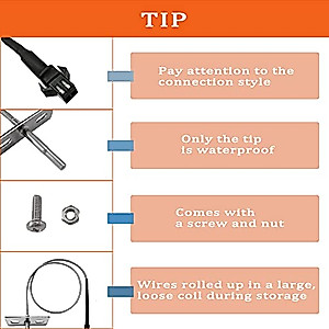 Replacement RTD Temperature Sensor Probe for Pit Boss P7 Series Vertical Smoker, BBQ PB-39P350 Part, Temperature Probe Sensor