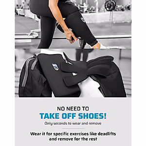 THEFITGUY Weightlifting 5mm Deadlift Shin Guards, EasyWear - No Need to Take Off Shoes, Wear Over Skin, Socks, Training Pants and Tights, Ultimate Shin Protection (Pair)