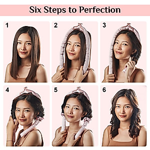 Solkatt. Heatless Curling Rod Headband, No More Heat for Curly Hair, Sleep in with Cute Scrunchies and Wake Up to the Perfect Wavy Hair, Soft Rods Comfortable to Sleep in Soft Waves, Easy to Use