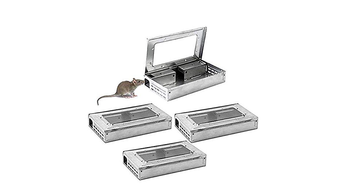 FPS Tin Cat Mouse Trap - Humane & Reusable Live Catch Solution