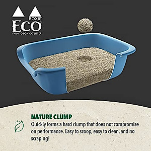 Boxiecat Eco Farm to Box Ultra Sustainable Cat Litter -Scent Free- 16.5 lb- Lightweight, Plant-based Premium Clumping Formula- All Natural Odor Control, Stays Ultra Clean