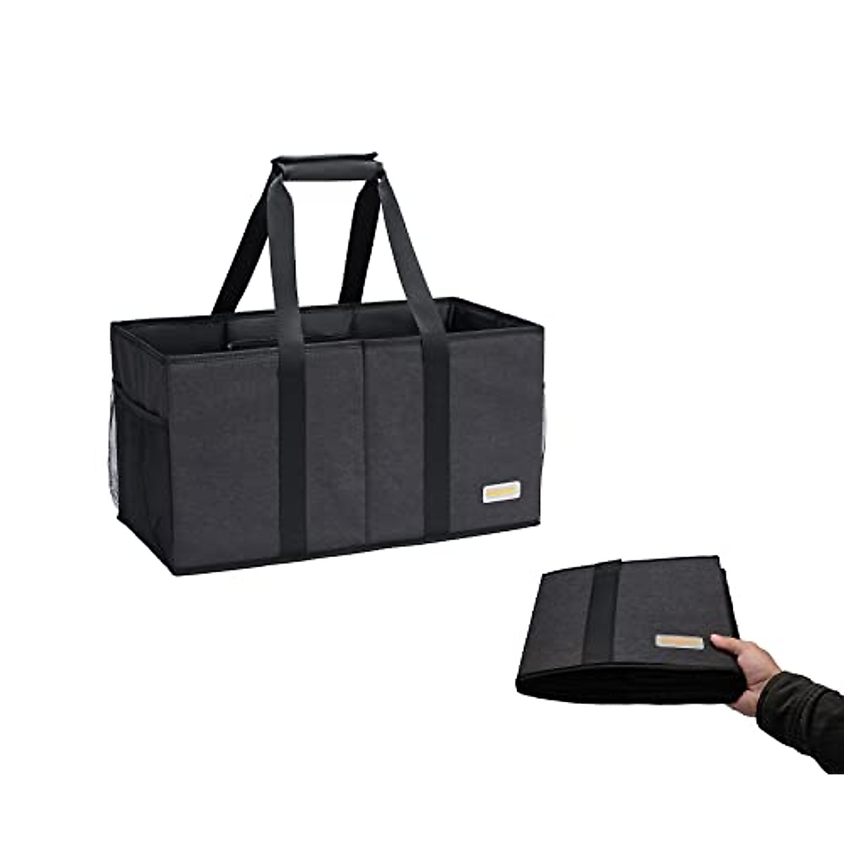 Large Folding Picnic Basket, Laundry Basket,Large Utility Tote Bag, Reusable Basket, Storage Bag, Shopping Bag, Car Storage Box.