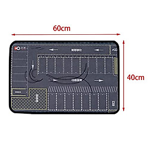 predolo Diecast Car Parking Lot, Mini Model Car Garage Scene Mat Underground Garage Mouse Pad /64 Scale Diecast Car Layout Tabletop Decor, Round Corner Mat