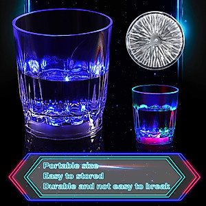 Light Up Cups LED Flash Light Up Drinking Glasses Bar Night Club Party Drink Tumblers Multicolor LED Tumblers for Christmas Birthdays Weddings Sporting Events Festivals Indoor Bars (30 Pieces)