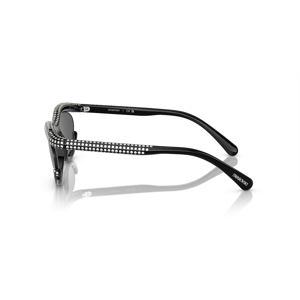 SWAROVSKI SK6006 Sunglasses, Black/Dark Grey, 54 mm