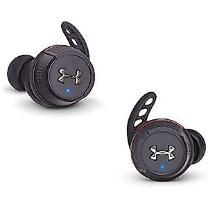 JBL UA True Wireless Flash Sport in-Ear Headphones On-The-Go Bundle with Deluxe CCI Premium Case (Black)