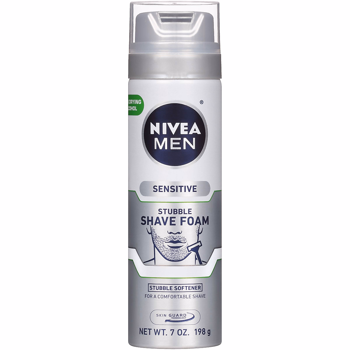 Nivea Men Sensitive Skin & Stubble Shave Foam - Beard Softener For Men - 7 Fl Oz. Can