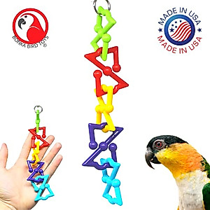 Bonka Bird Toys 3638 Z Link Small Bird Toy Conure Cockatiel Parakeet