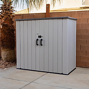 Lifetime Outdoor Utility Storage Shed with Double Wall Steel-Reinforced Construction, 6.3 x 3.6 FT