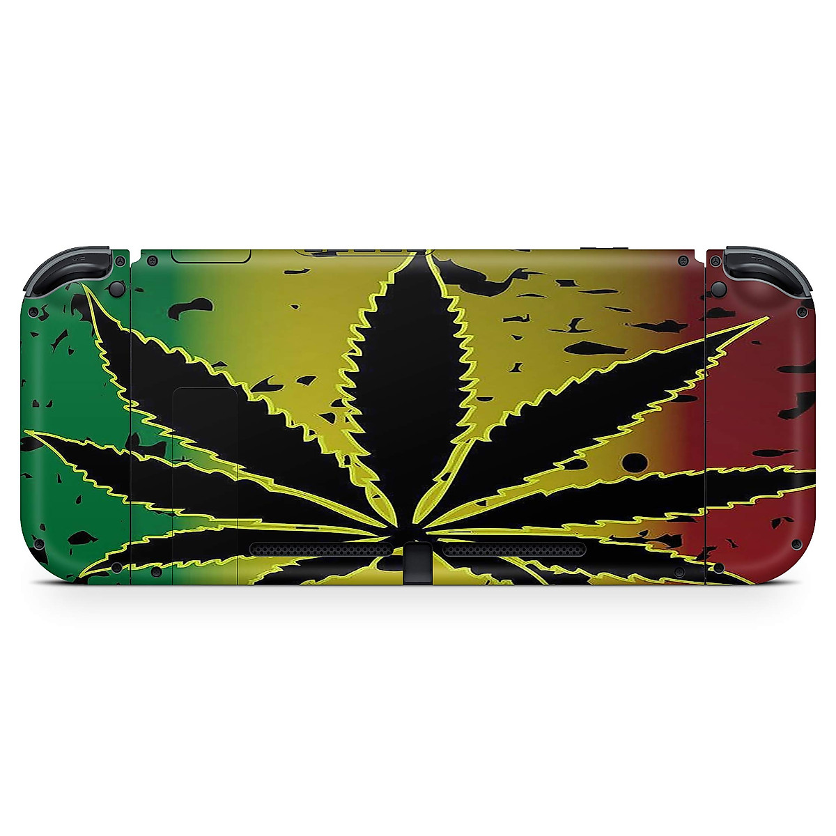 Weed Skin Decal Vinyl Sticker Compatible with Nintendo Switch Console + 1 Controller Skins Set