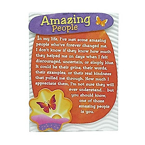 Blue Mountain Arts Appreciation Magnet with Easel Back—Birthday, Holiday, Thank-You, or Thinking of You Gift for a Friend, Teacher, or Loved One, 4.9 x 3.6 Inches (Amazing People)