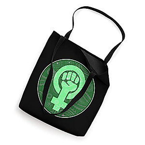 Abortion Rights Feminist Fist Green Bandana Pro Choice Tote Bag