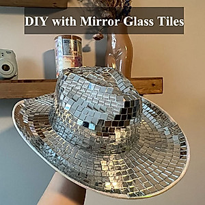 White Cowgirl Hat - White Cowboy Hats for Women - DIY Custom Cowboy Party Hats - Dress Up Bachelorette Cosplay Costume Accessories