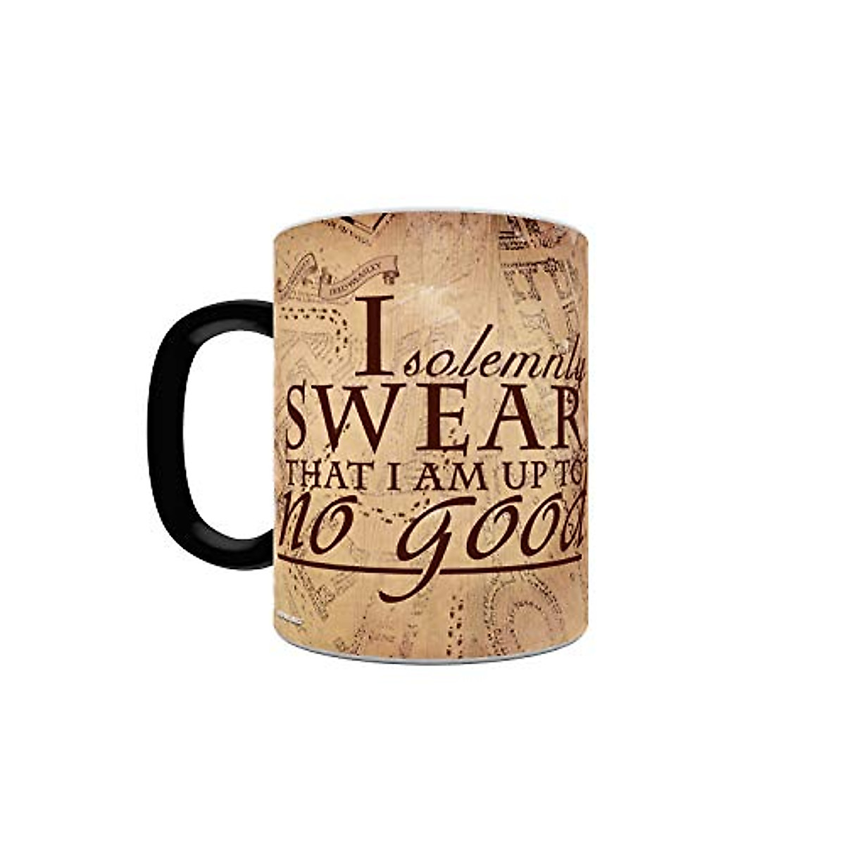 Morphing Mugs Harry Potter - Hogwarts Marauder's Map - I Solemnly Swear - 11 oz Heat Sensitive Mug – Image Revealed With HOT Liquid added! - Officially Licensed Collectible