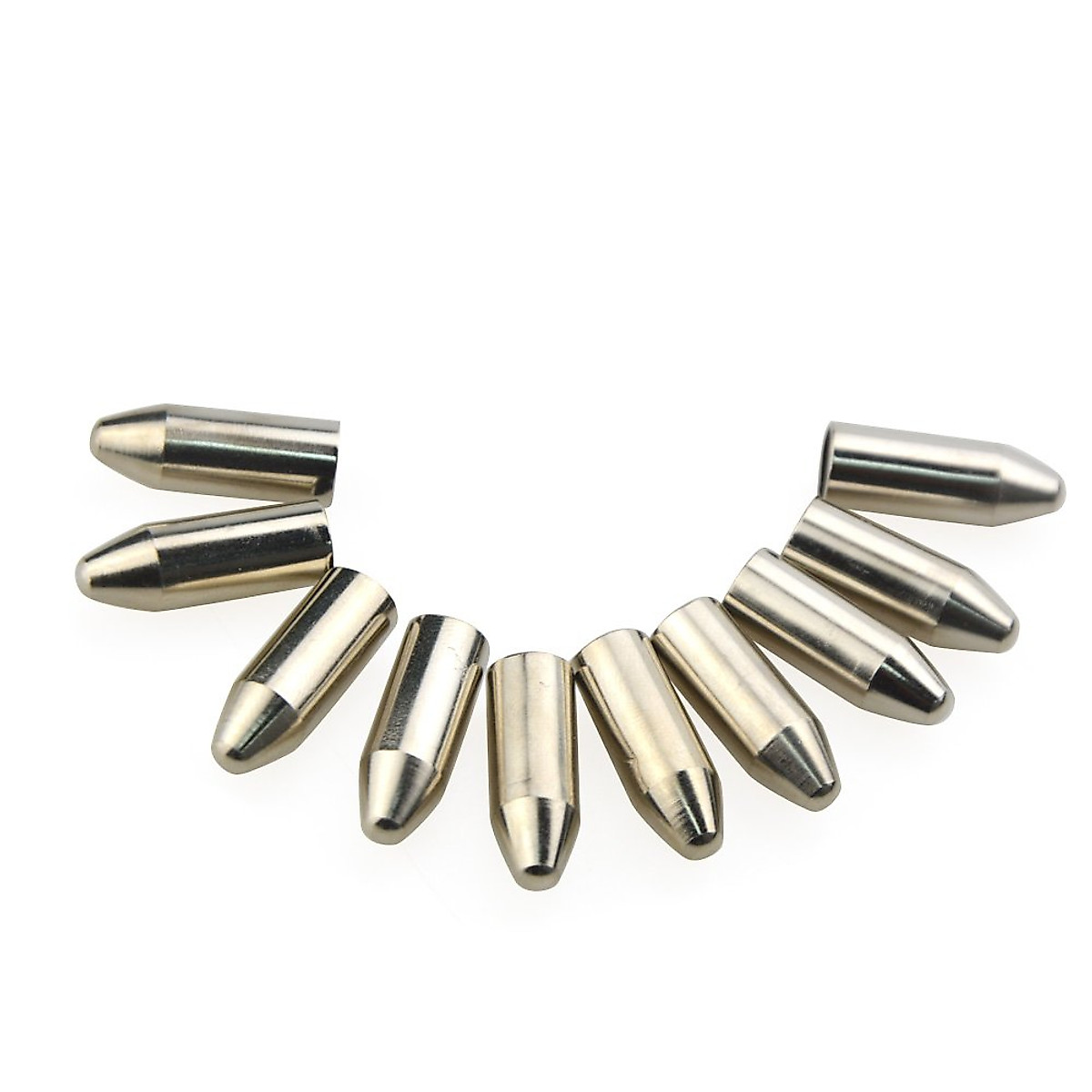 SHARROW Archery Targeting Arrowhead Practice Metal Broadheads Tips Glue On Field Points Replacement Arrow Tips for OD 7mm Arrow Shafts (12pcs)