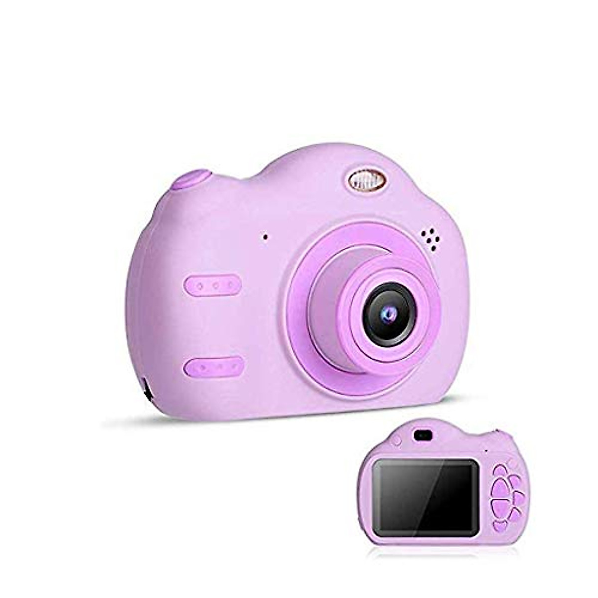 LKYBOA Mini Purple Camera，Dual Lens HD Children Digital Cameras for Boys Birthday Toy Kid Chargeable