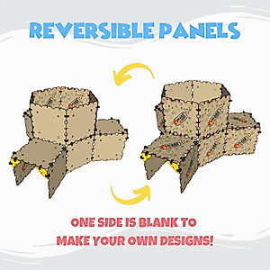 Make-A-Fort Explorer Kit - Build Really Big Forts for Kids - Endless Play for Ages 4 and Up - Build Incredible Forts, Mazes, Tunnels, and More - Durable, Reusable, and Made in USA