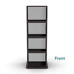 Atlantic 4 Tier Rotating Cube Espresso