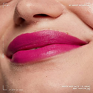 NYX PROFESSIONAL MAKEUP Smooth Whip Matte Lip Cream, Long Lasting, Moisturizing, Vegan Liquid Lipstick - Bday Frosting (Violet Red)