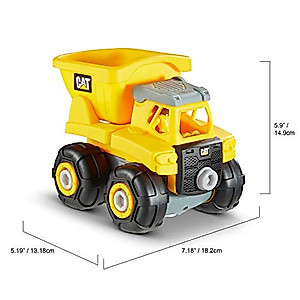 Cat Construction Build Your Own Junior Crew Dump Truck Building Toy