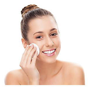 Cliganic My Cotton Premium Cotton Rounds for Face (540 Count) | Makeup Remover Pads, Hypoallergenic, Lint-Free | 100% Pure Cotton