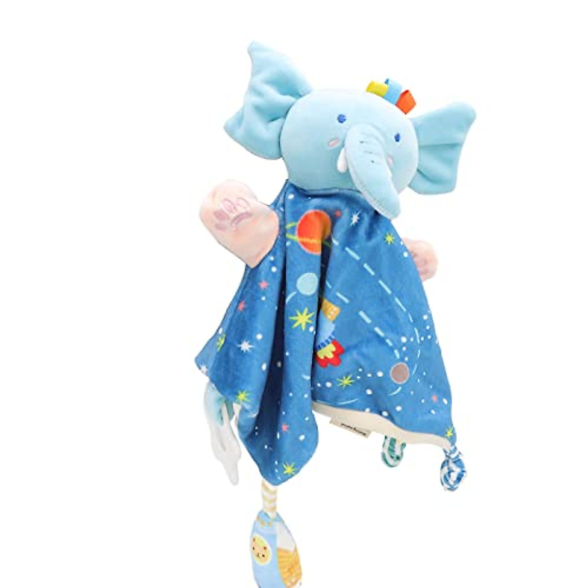 Elephant Security Blanket, Fine Workmanship Puzzle Baby Blankets Unisex Small Lightweight Cute Elephant for Baby Carriage for Baby for Infanette