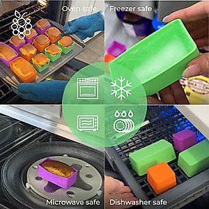 Square Silicone Lunch Box Dividers 12pcs - Bento Box Divider 2"x2"x1.5" - Cupcake Baking Cups - Bento Box Accessories Meal Prep Containers
