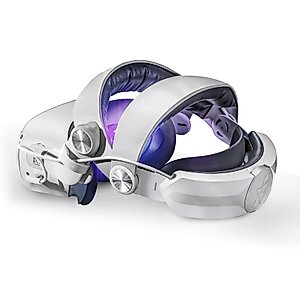 8VR Head Strap with Battery for Oculus Quest 2, Adjustable Elite Strap with 6400mAh Battery Pack for Enhanced Comfort and Playtime in VR, Fast Charging and Counter Balance for Quest 2 Accessories