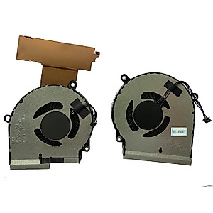 HK-PART Replacement Fan for HP Omen 15-DC CPU Gpu Cooling Fan Set L30203-001 L30204-001