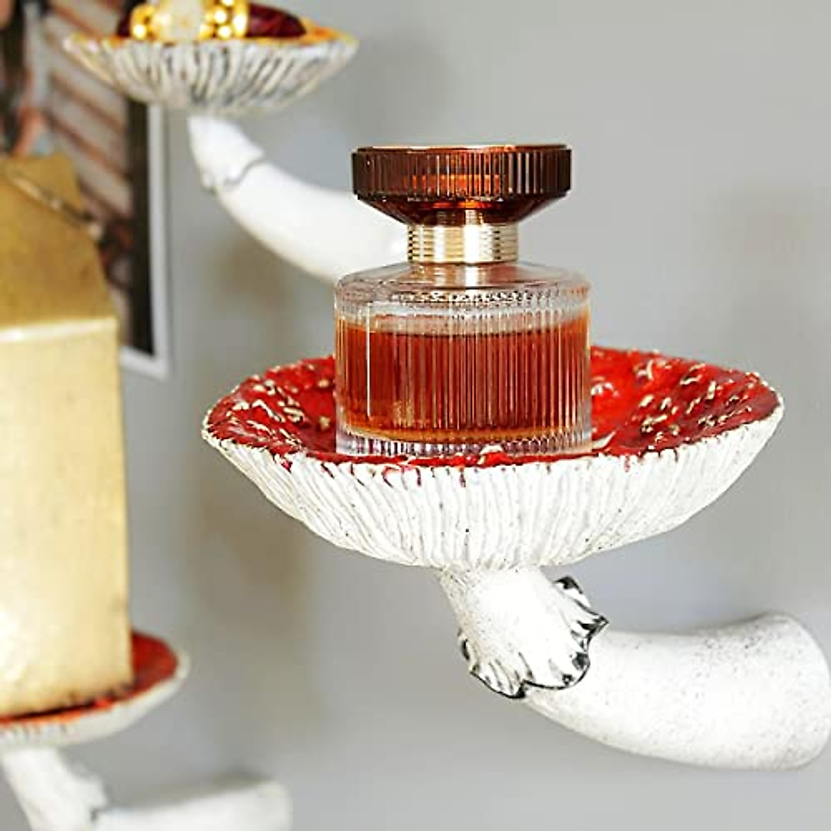 Floating Shelves, ?2022? Cute Room Decor, Floating Shelf, Whimsical Mushroom , Wall Mounted, Creative Art Rack for Living Room Kitchen Bathroom (ALL-3PCS)