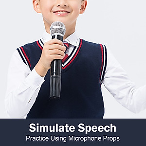 Gazechimp 1 Microphone Plastic Rock Mic Karaoke Prop Performance