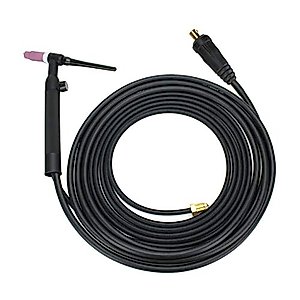 26V Series - 200 Amp - Air Cooled - TIG Torch with Valve - 12.5 feet 2-Piece Cable - Dinse 35-70 Connector