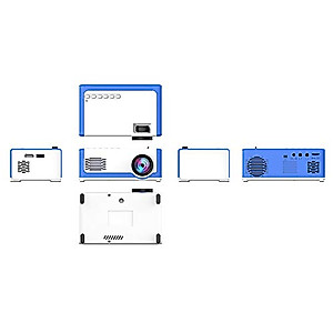 Projector, Full HD 1080P Mini Projector, with Ultra-High Luminous Flux/30,000 Hours Standby/3D HiFi Speaker Mini Led Projector, Support Hdmi/AV/USB/SD, Home Theater Projector(US)