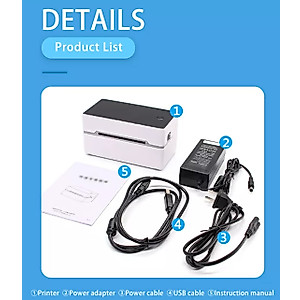 3 Inch 80mm USB Desktop Thermal Barcode Sticker Label Printer