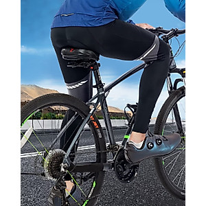 ROTTO Men's Cycling Pants Padded & No Pad Cycling Tights Bike Riding Leggings with Pockets