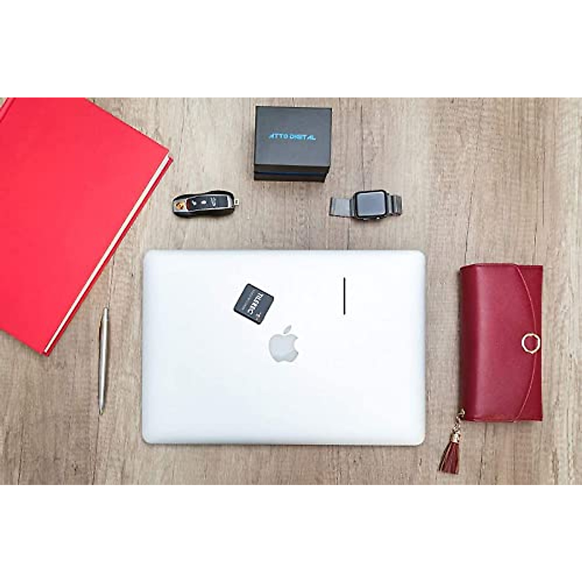 TileRec - Slimmest Voice Activated Recorder with 145 Hours Recording Capacity, MP3 Records, 24 Hours Battery Time, Metal Case – by Atto Digital